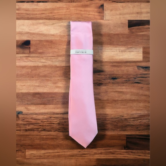 Perry Ellis | Accessories | Nwt Perry Ellis Portfolio Solid Sateen Pink ...